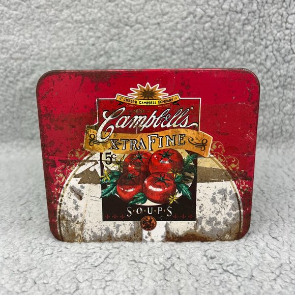 Campbell's Soup | Kitchen | Campbells Soups Tin Red Metal Storage ...